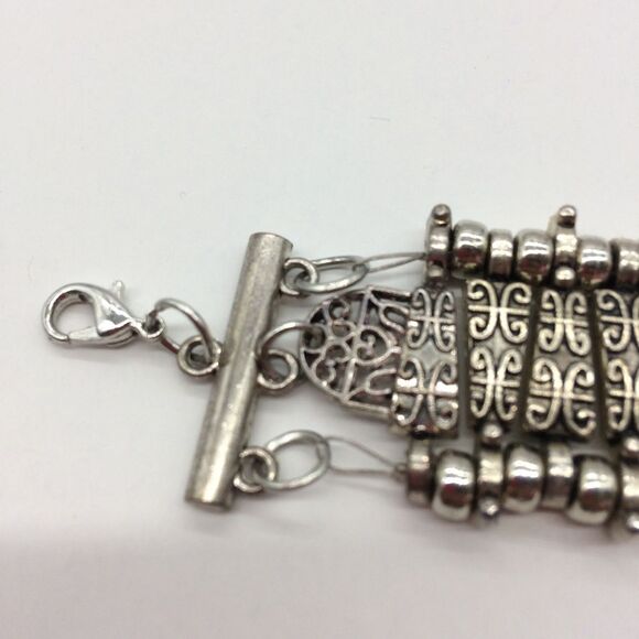 J. Rose | Jewelry | J Rose Designs Silver Costume Tribal Bracelet ...